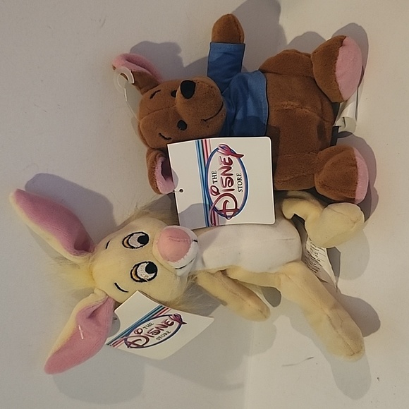 Disney | Toys | Vintage Disney Mini Bean Bag Plush Rabbit And Roo ...